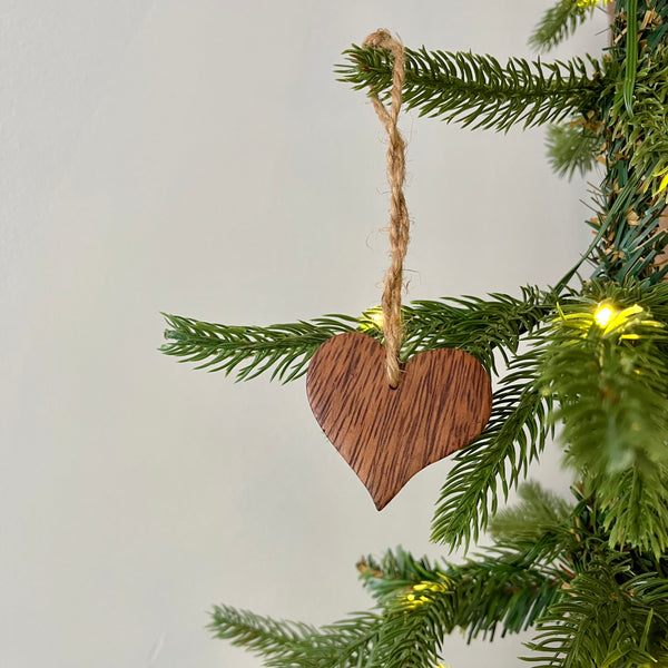 mugavu wood heart ornament - one little world