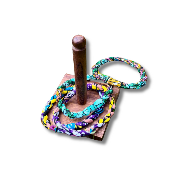 mugavu + kitenge ring toss game - one little world
