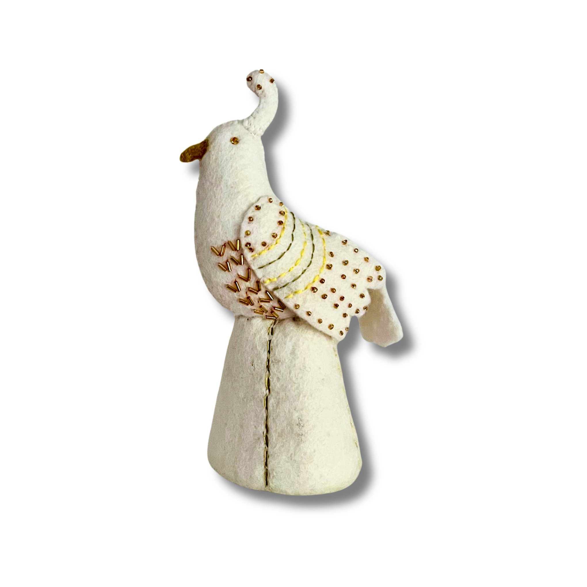 wool partridge tree topper - one little world